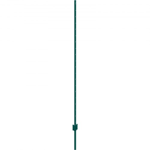 VEVOR 6 Feet Fence Post 6 Pack U-Channel Heavy Duty Metal Fence Posts ...