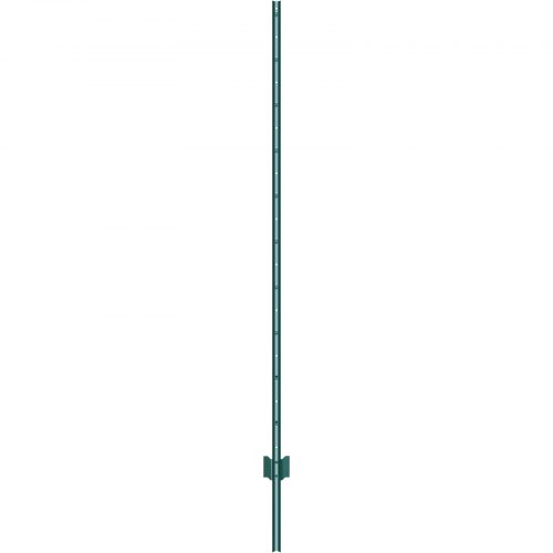 VEVOR 6 Feet Fence Post 6 Pack U-Channel Heavy Duty Metal Fence Posts ...