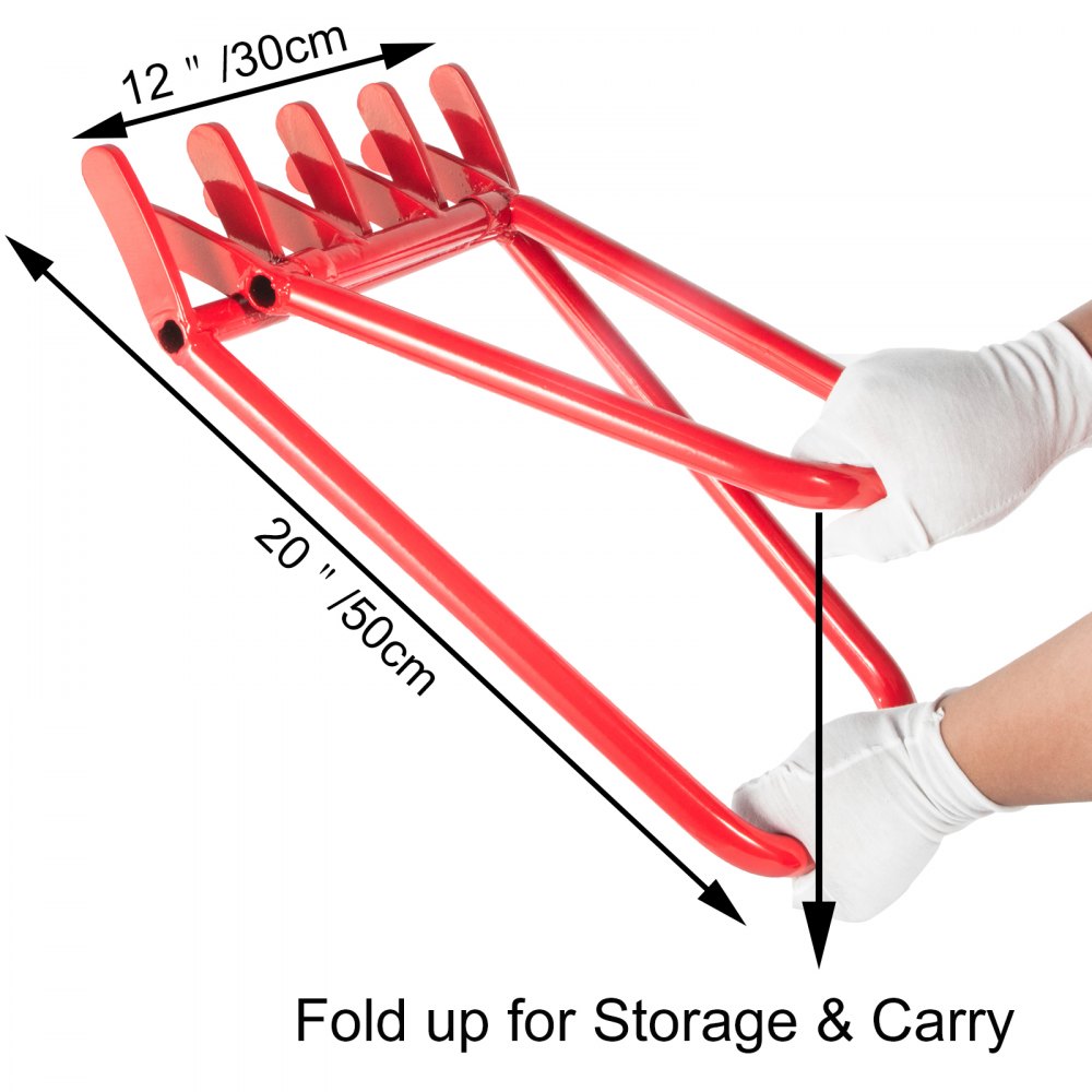 VEVOR Fence Crimping Tool, 20" x 12" Fence Wire Tighten Tools, Red Wire ...