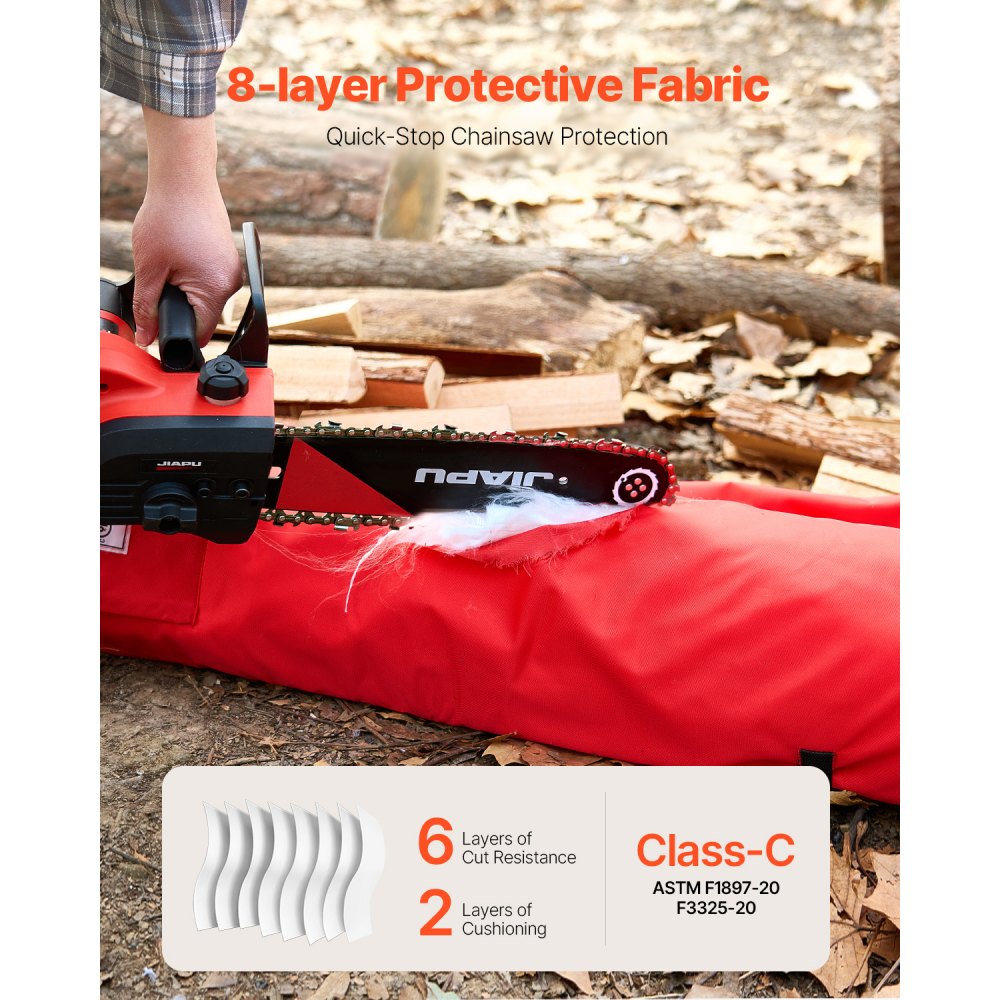 VEVOR Chainsaw Protective Chaps – 34" Length, Class C Safety