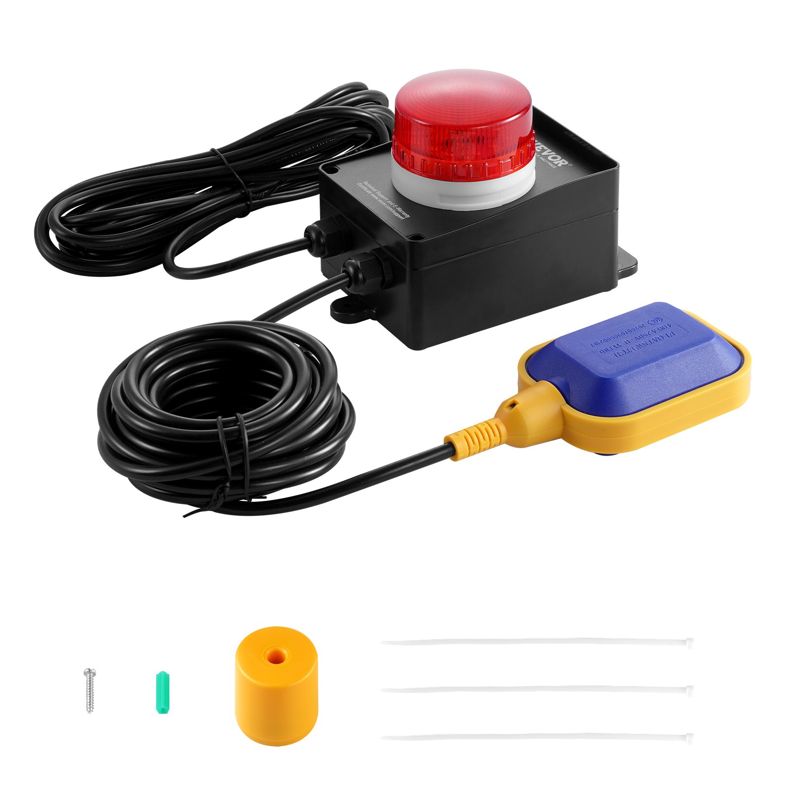 VEVOR Sump Pump Alarm - Float Sensor, 85dB Audio, 32.8ft