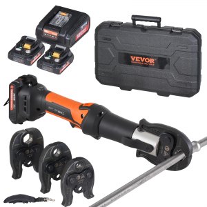 VEVOR Pro Press Tool Pipe Crimping Kit Press Tool Battery Kit V15 V22 ...