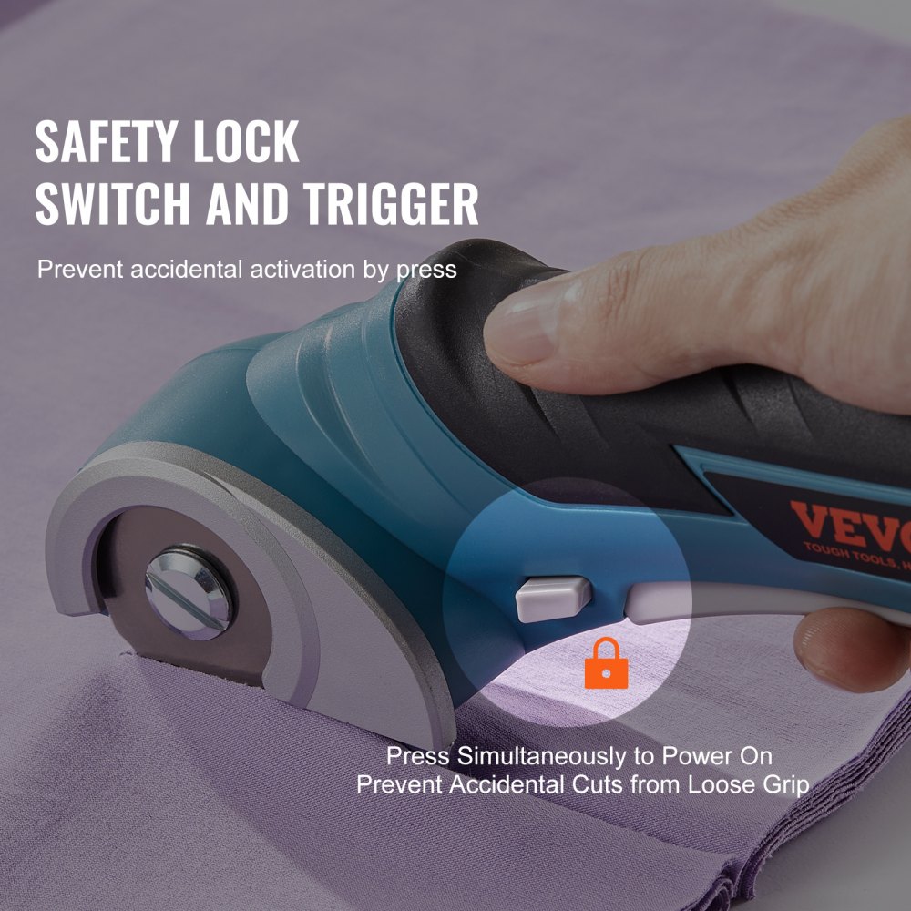 VEVOR Cordless Electric Scissors, 3.6 V 2000 mAh Mini Electric Fabric ...