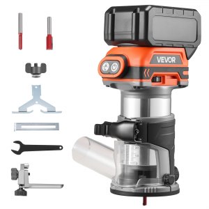 VEVOR Cordless Wood Router, Brushless Motor, Compact Variable Speed ...