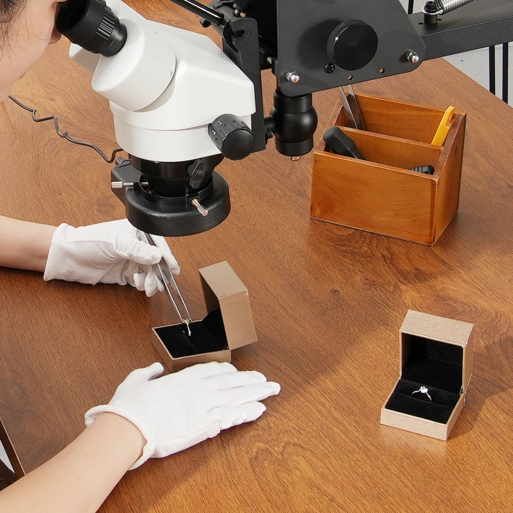 VEVOR Multi-Directional Microscope with Spring Bracket, 7X-45X ...