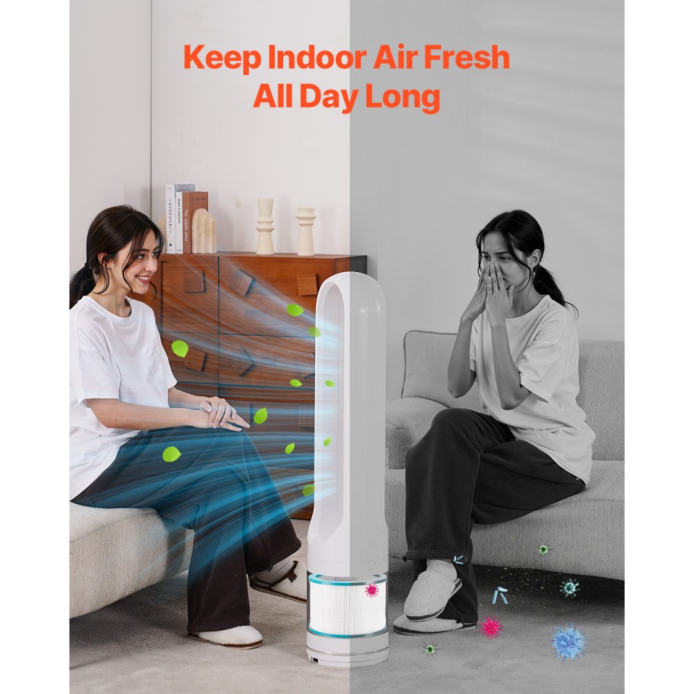 VEVOR Replacement Filter for Tower Fan, Multi-Layers Air Purifier ...