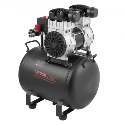 VEVOR Air Compressor Compact Portable Oil Free Compressor 10 Gallon 90 ...