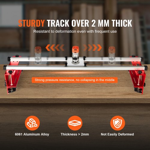 VEVOR Router Sled, 60 inches, Portable and Adjustable Slab Flattening ...