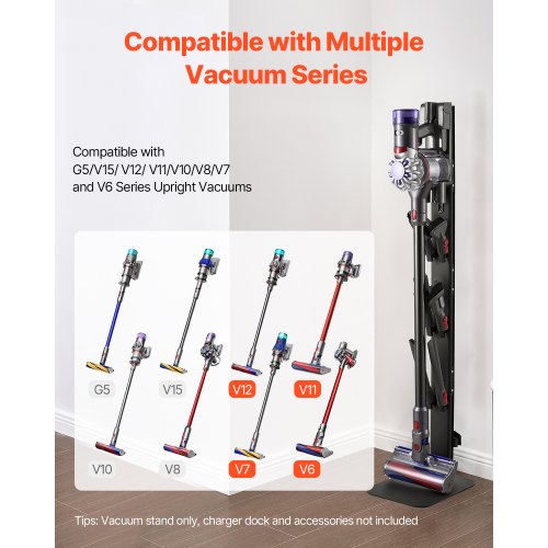 Vacuum Stand for Dyson Multi-Models Stable Storage Bracket Holder Black ...