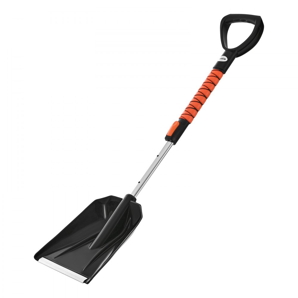 VEVOR Snow Shovel and Snow Brush, 42 in Extendable Snows Broom & Ice ...