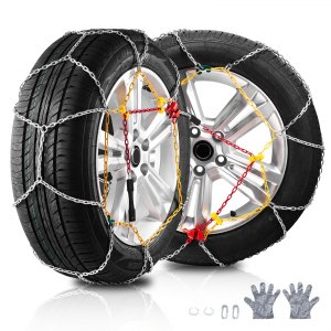 VEVOR 2PCS Snow Chains Manganese Alloy Steel Traction Wheels Chains ...