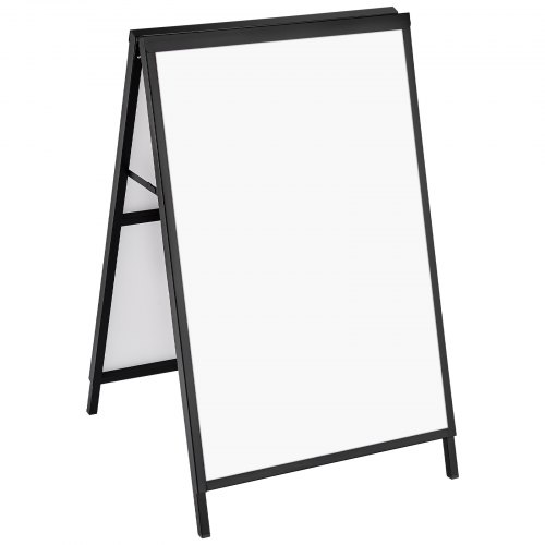 VEVOR A Frame Sidewalk Sign, 24x36 Inch Heavy Duty Slide-in Signboard ...