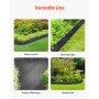 VEVOR Rubber Mulch for Landscaping, 2 Rolls Recycled Rubber Mulch Mat ...