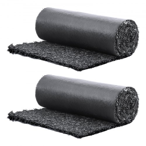 VEVOR Rubber Mulch 4 Rolls VEVOR Rubber Mulch Mat Rolls (4 Pack) - 120 ...