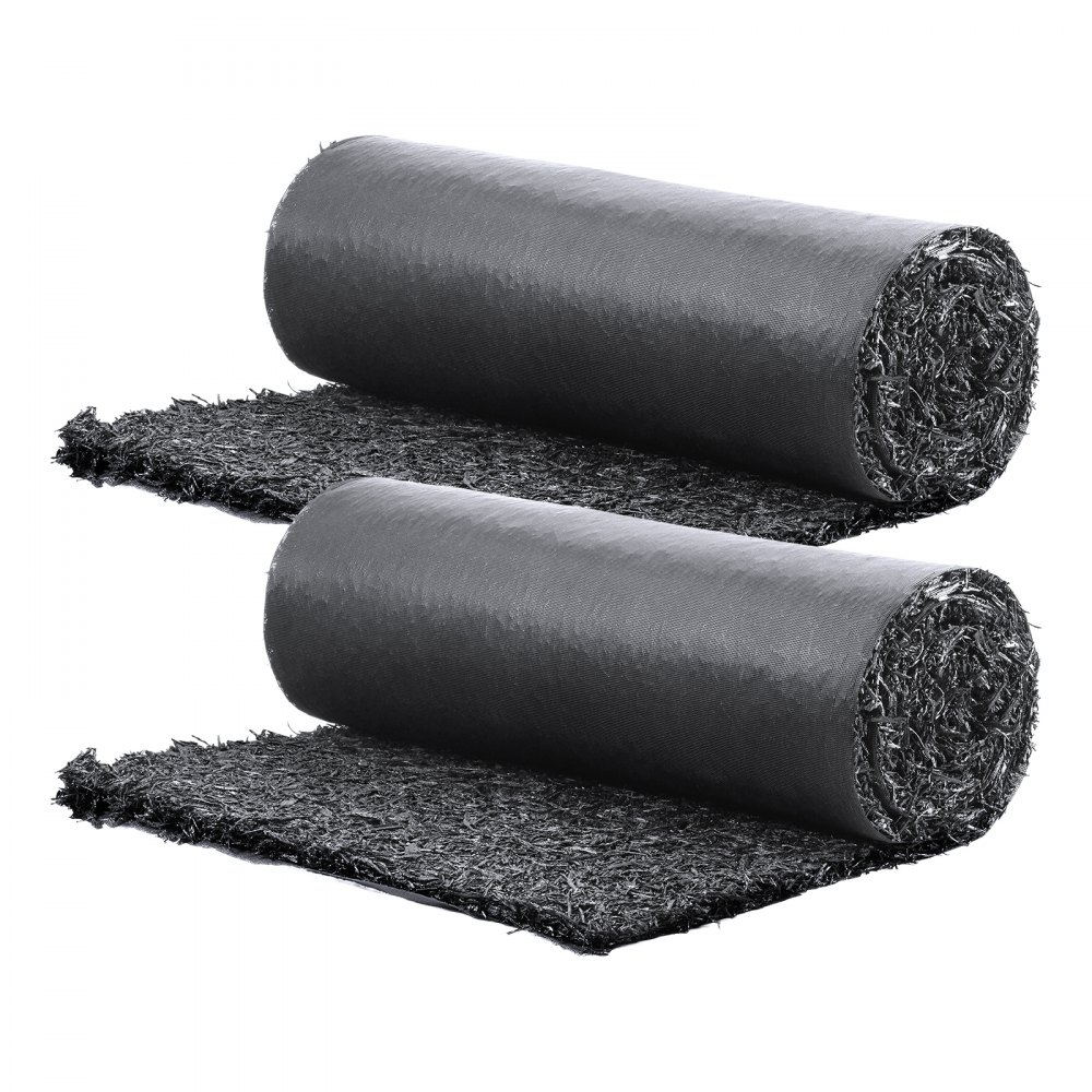 VEVOR Rubber Mulch for Landscaping, 2 Rolls Recycled Rubber Mulch Mat ...