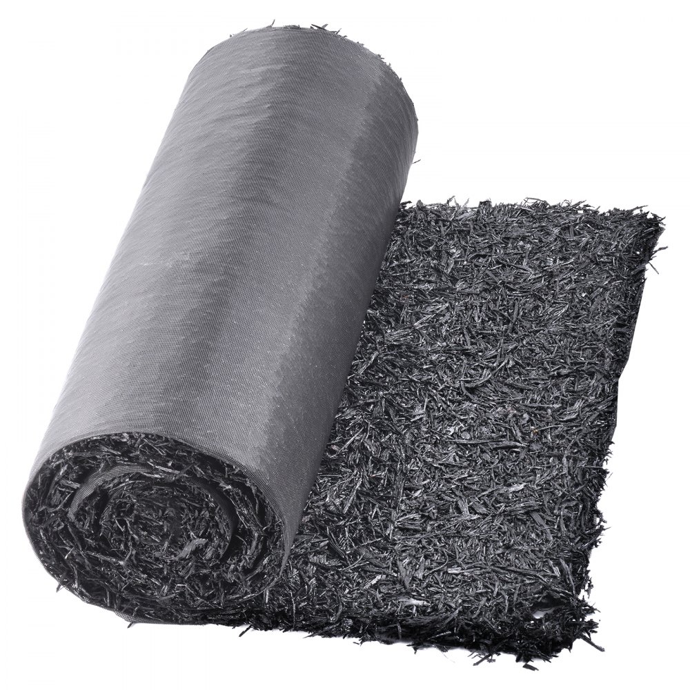 VEVOR Rubber Mulch for Landscaping, Recycled Rubber Mulch Mat 96 x 22 ...