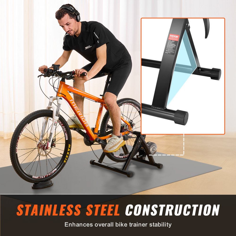 VEVOR Bike Trainer Stand, Fluid Stationary Bike Stand for 26"-29 ...
