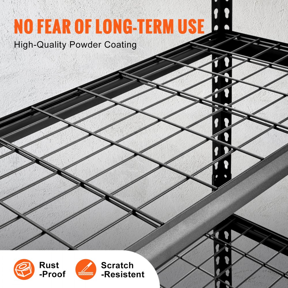 VEVOR Storage Shelving Unit, 5-Tier Adjustable, 2000 lbs Capacity ...