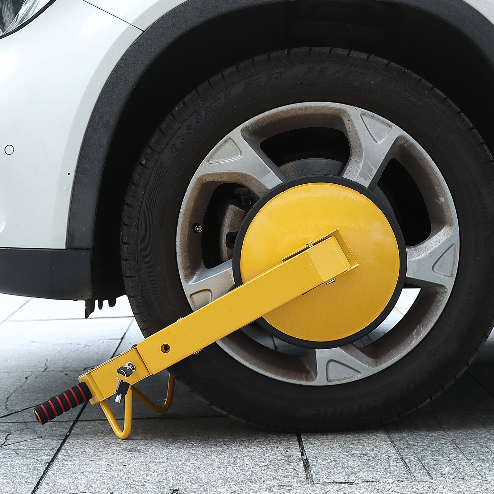 VEVOR Wheel Lock Clamp, 1 Pack Trailer Wheel Lock, Heavy-Duty Anti ...
