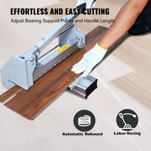 VEVOR Floor Cutter 330mm Cuts Vinyl Plank Laminate Engineered Hardwood Siding 12mm Cutting Depth Effortless And Easy Cutting Vinyl Plank Cutter