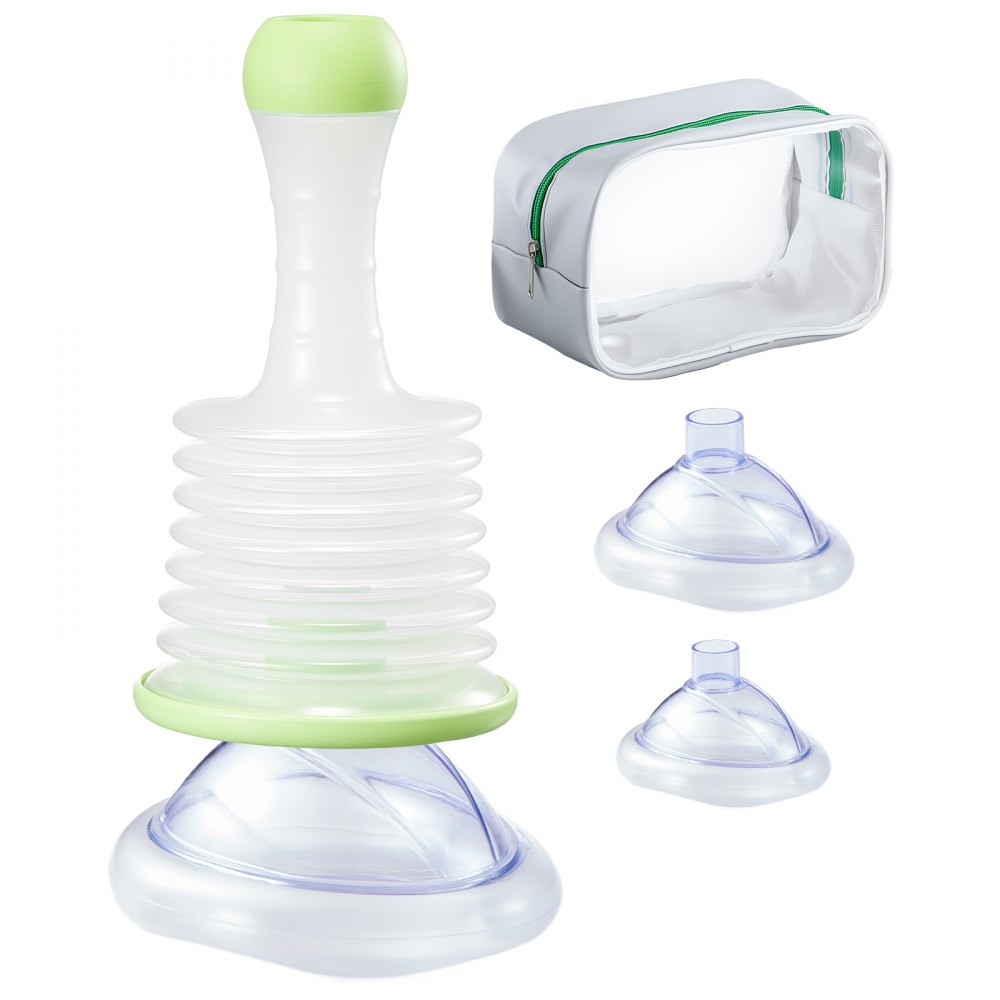 VEVOR Airway Clear Device – 3 Multi-size Mask, 1 Storage Bag