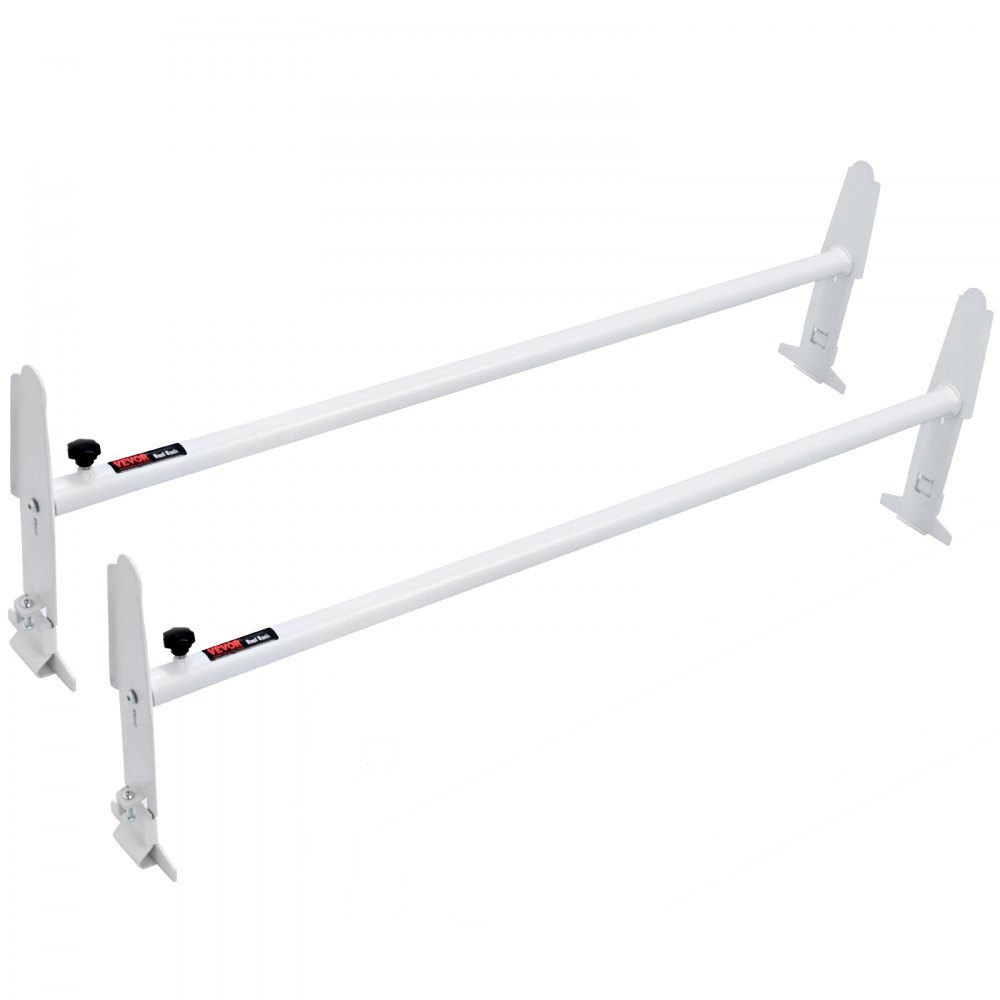 VEVOR Van Roof Ladder Rack, 2 Bar Alloy Steel Ladder Racks, Adjustable ...