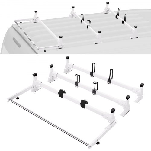 VEVOR Trailer Ladder Rack Van Roof Ladder Rack for Ford Transit Custom ...