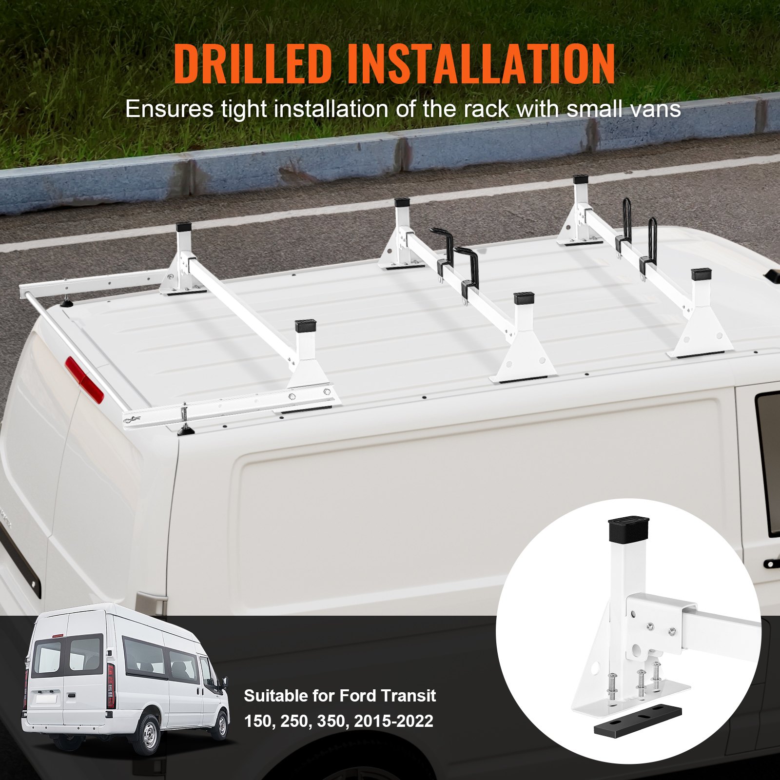 VEVOR Ford Transit Van Roof Rack - 800 lbs Capacity