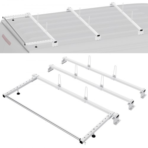 VEVOR Trailer Ladder Rack Van Roof Ladder Rack for Ford Transit Custom ...