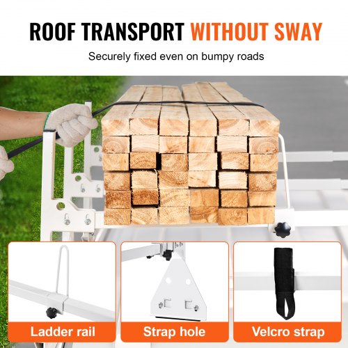 VEVOR Trailer Ladder Rack Van Roof Ladder Rack 800 lbs 56.7-63 inch ...