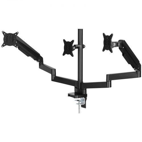 VEVOR Triple Monitor Mount, Supports 13"-27" Screens, Fully Adjustable ...