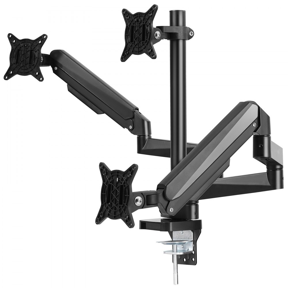 VEVOR Triple Monitor Mount, Supports 13"-27" Screens, Fully Adjustable ...