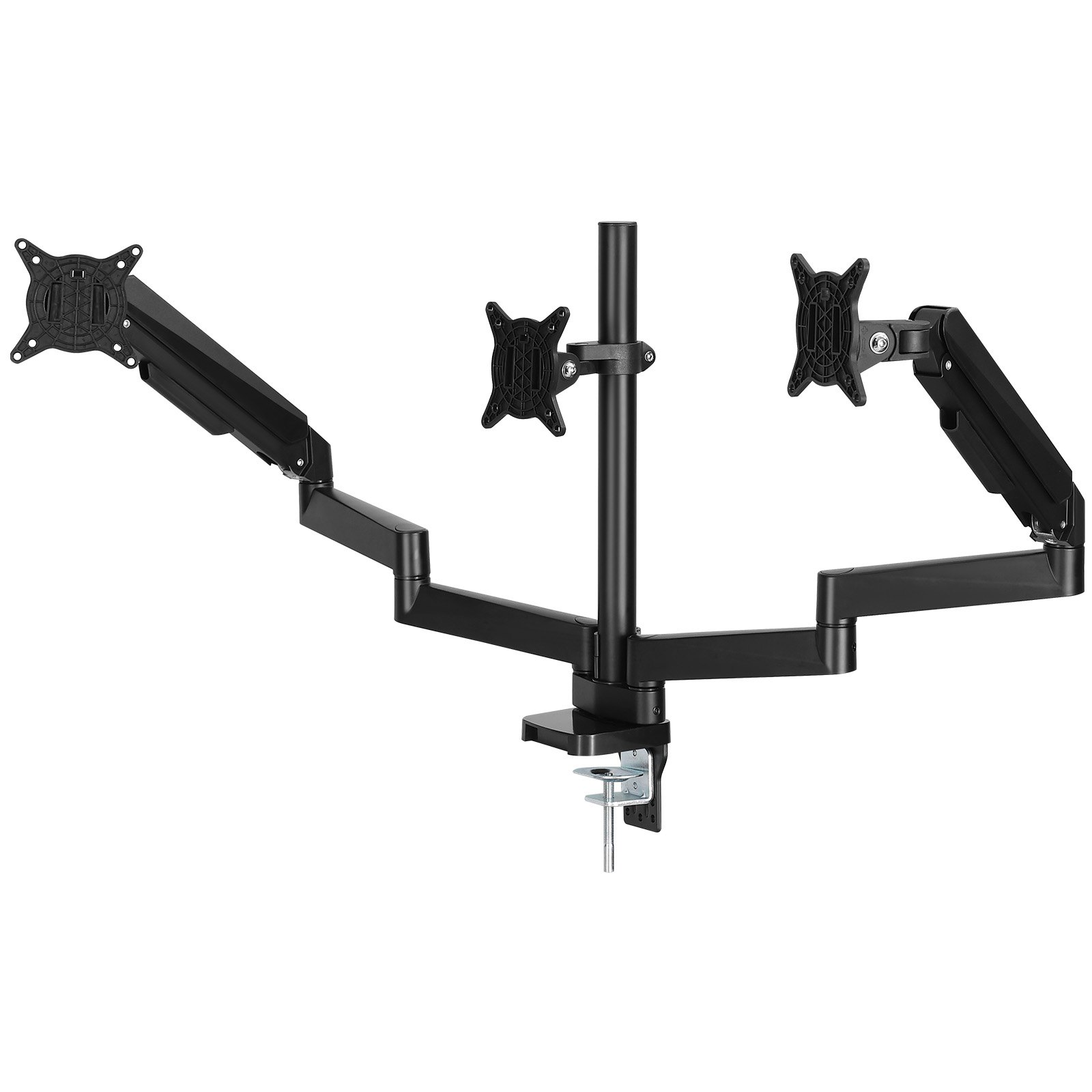 VEVOR Triple Monitor Mount, Supports 13"-27" Screens, Fully Adjustable ...