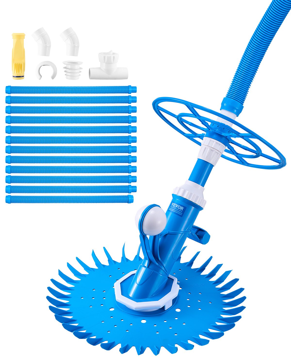 VEVOR Suction Pool Cleaner, Automatic Pool Vacuum Cleaner, Suction Side ...