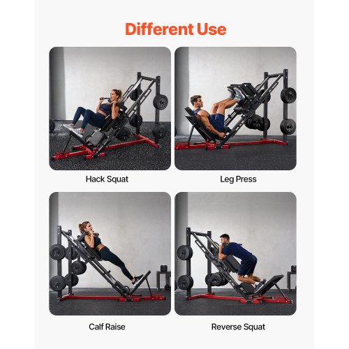 Leg Press Hack Squat Combo Machine Adjustable Lower Body Special for ...