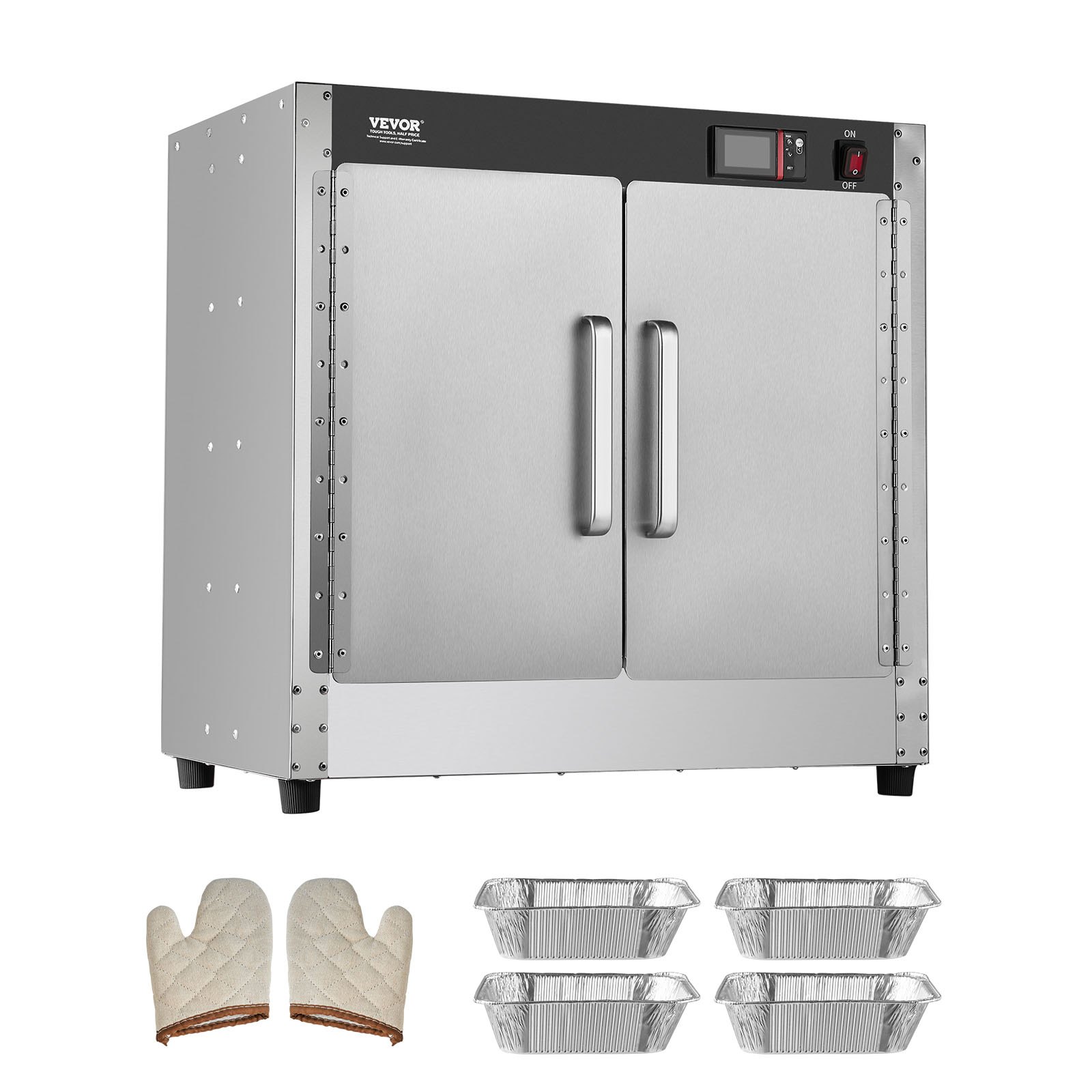 VEVOR Electric Hot Box Food Warmer – 4 Tier with Water Tray