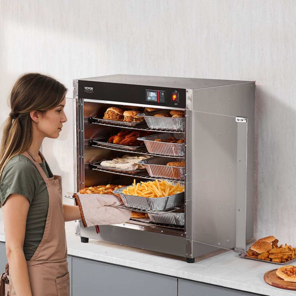 VEVOR Pizza Warmer with Water Tray And Adjustable Shelves