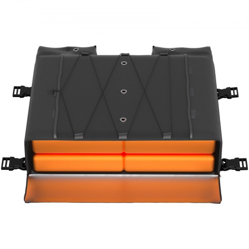 VEVOR T-Top Storage Bag, for 4 Type II Life Jackets, w/ a Boat Trash ...