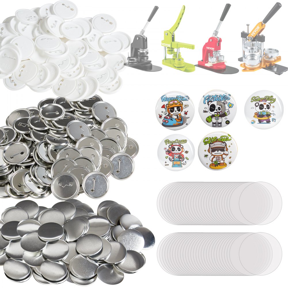 Badge Film Mylars 100 PCS 58mm Circle Mylar Badge Films - Clear PVC ...