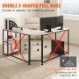 VEVOR L Shaped Computer Desk, 54'' Corner Desk with Storage Shelves ...