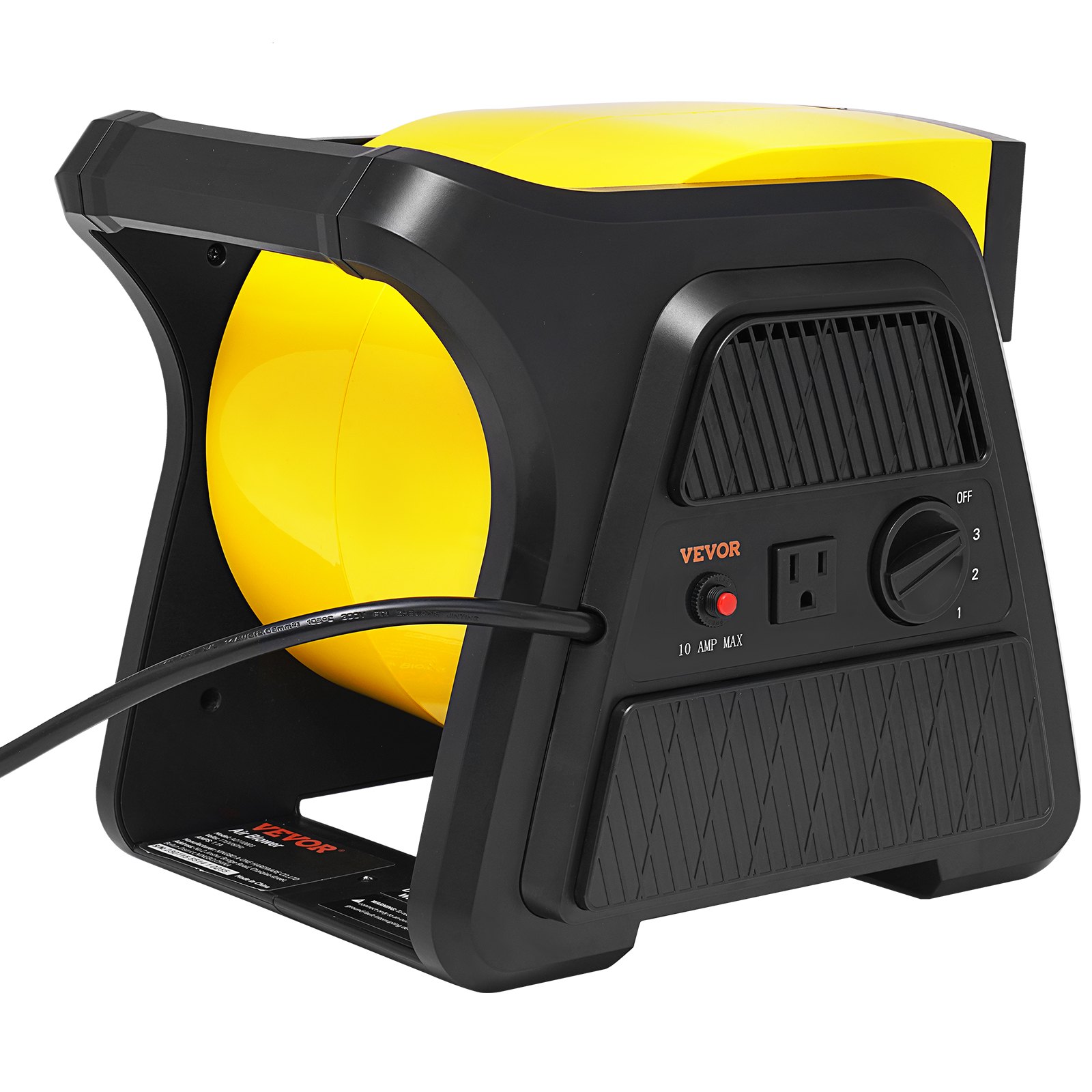 VEVOR Pivoting Utility Fan, 600 CFM High Velocity Floor Blower for ...