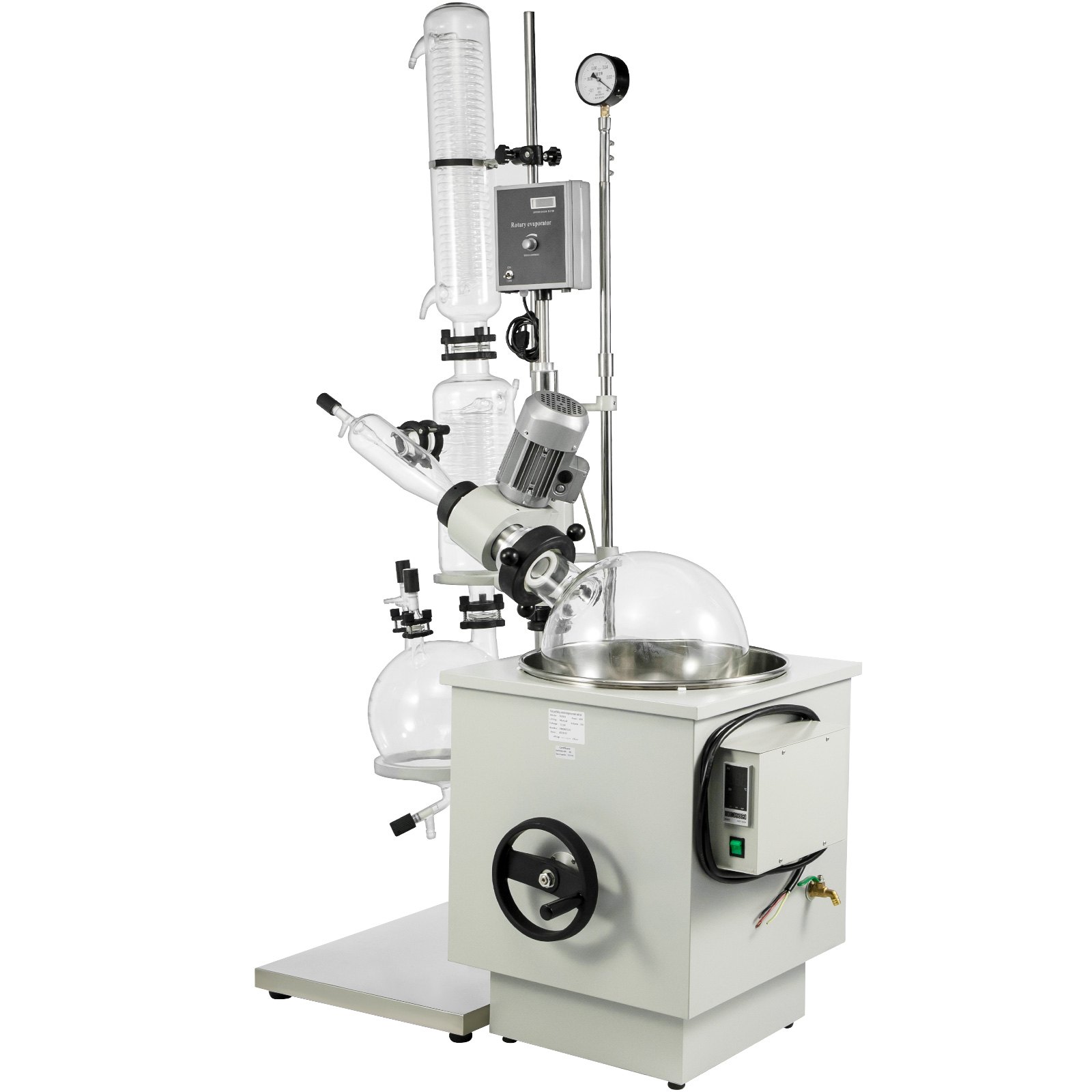 VEVOR 20L Rotary Evaporator 0-120rpm Rotary Evaporator Set Digital ...
