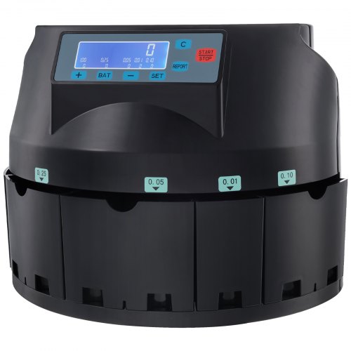 VEVOR USD Coin Sorter Coin Counter Wrapper and Roller 300 Coins/min LCD ...