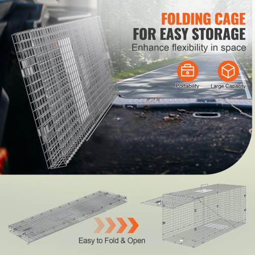 VEVOR Live Animal Cage Trap 42 VEVOR Live Animal Cage Trap 42