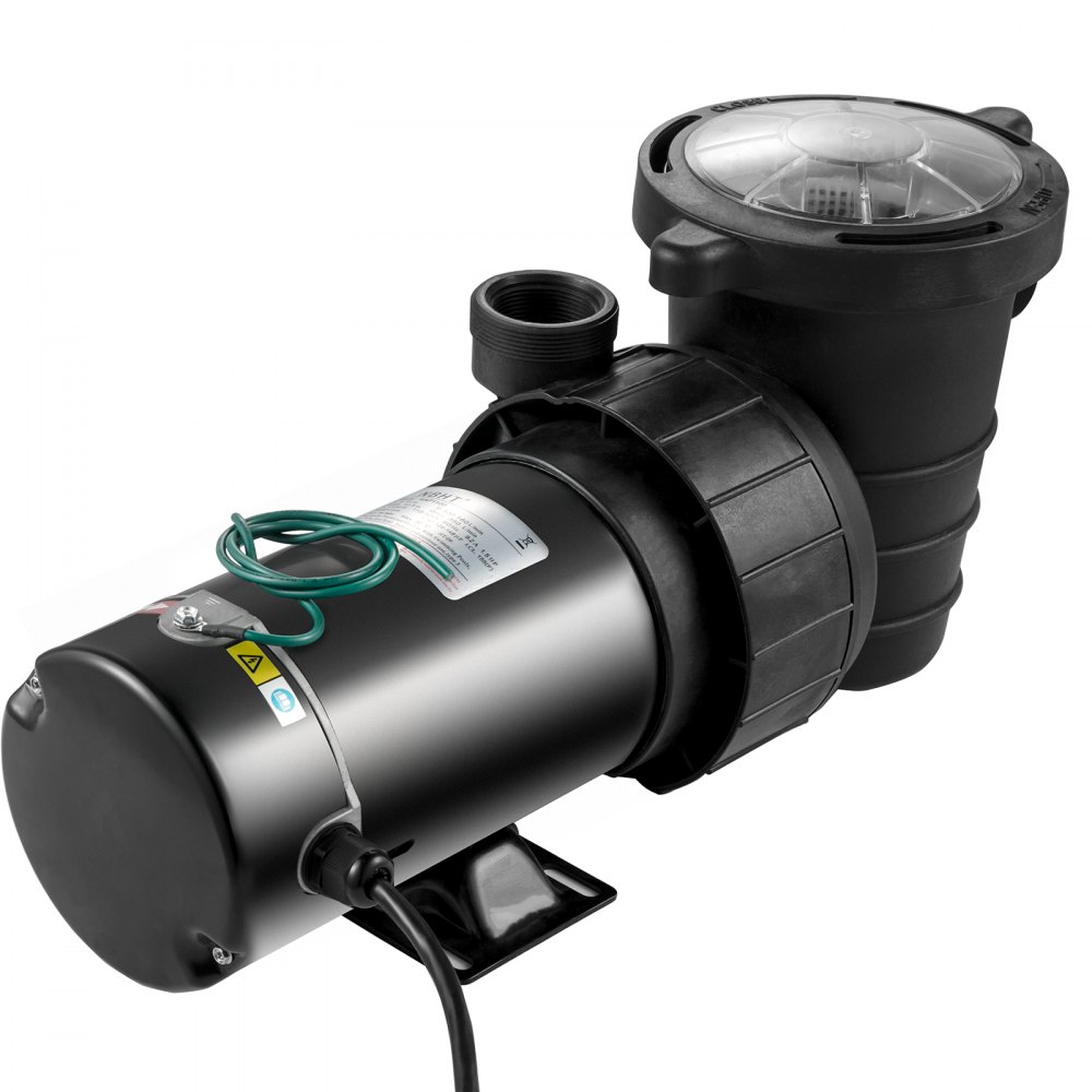 VEVOR 1.5HP Swimming Pool Pump Motor w/Strainer Generic Above Ground ...