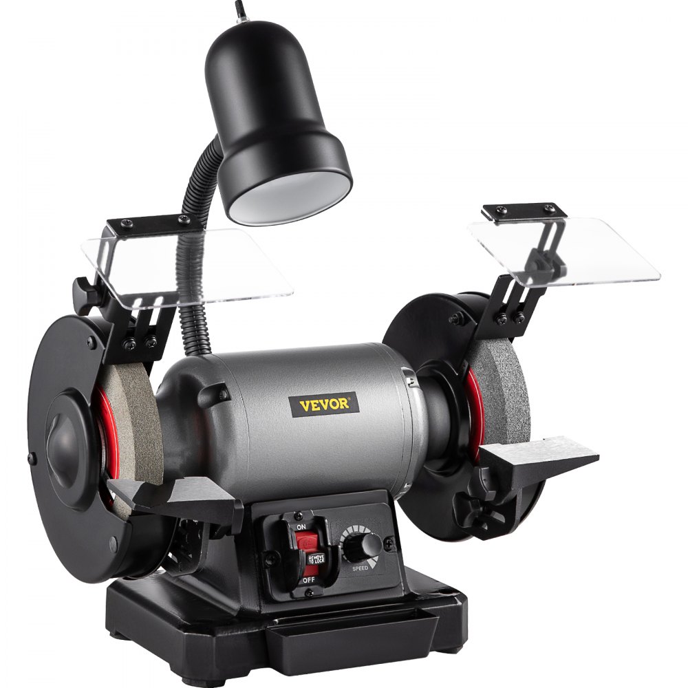 VEVOR 6 inch Bench Grinder, 750W 1 HP Motor, Variable-Speed Benchtop ...
