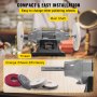 VEVOR Bench Buffer Polisher, 8 inch Buffing Machine 370W Motor with ...