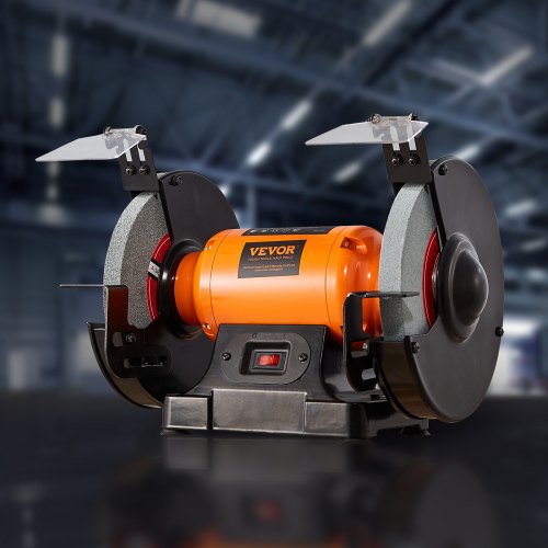 VEVOR Bench Grinder, 8 inch Single Speed Bench Grinder with 3A ...