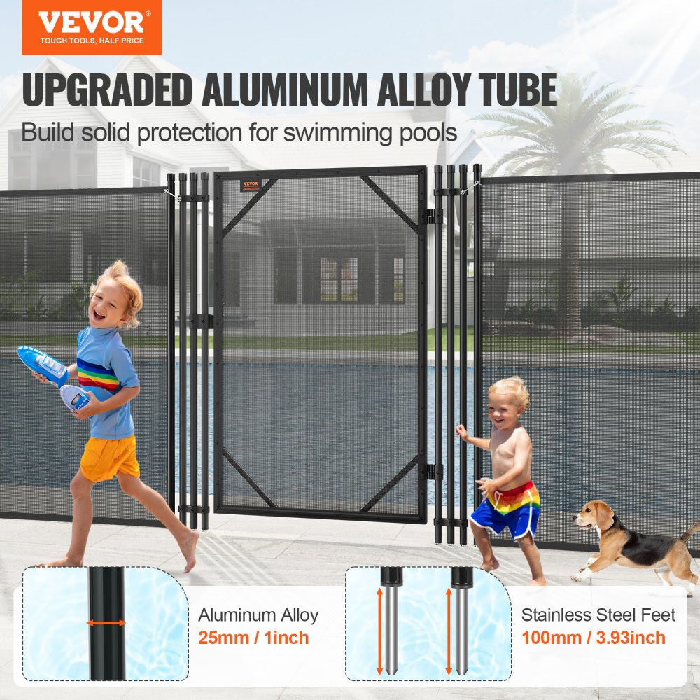 VEVOR Pool Fence Gate, 1.21 x 0.76 m, Easy DIY Installation Inground ...