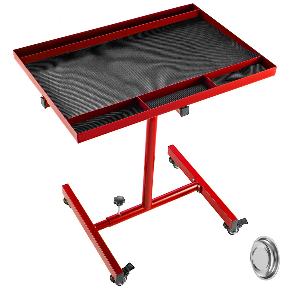 VEVOR 55lbs Capacity Rolling Tool Table 30x20inch Tear Down Tray Mobile ...